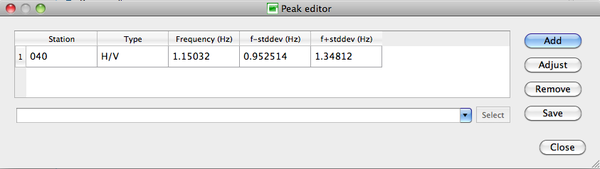 Geopsy: Edit peaks - GeopsyWiki